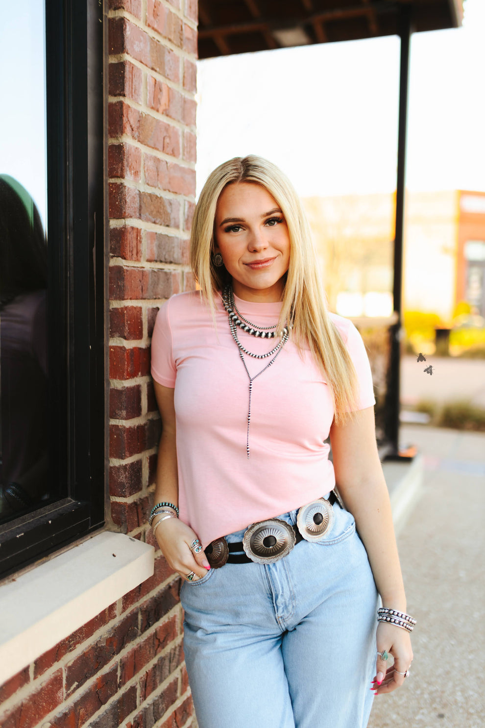 CLOUD BASIC SNUG TEE *BLUSH – 2 Fly Co.