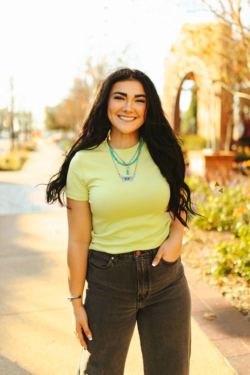 CLOUD BASIC SNUG TEE *LIME – 2 Fly Co.