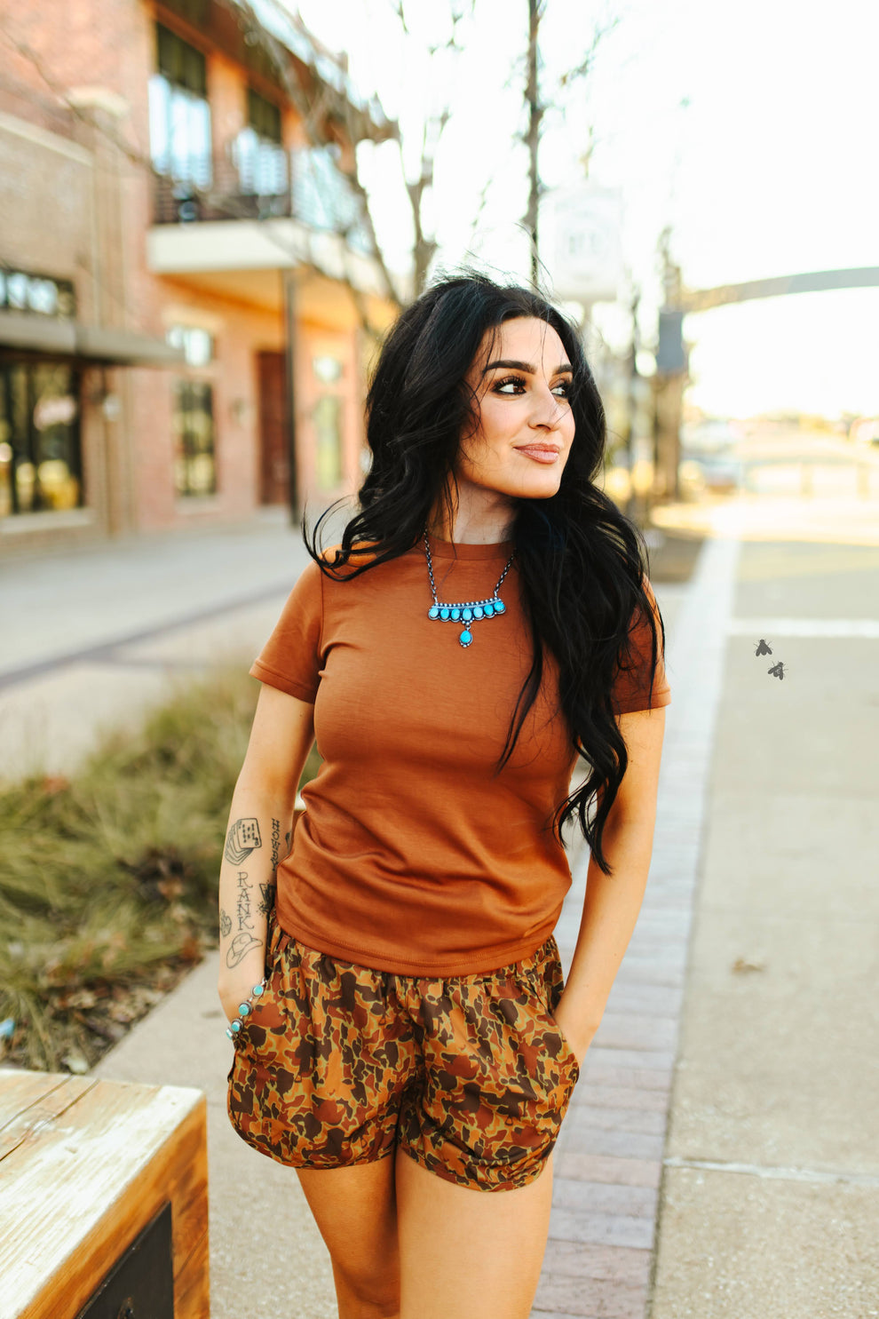 CLOUD BASIC SNUG TEE *SADDLE – 2 Fly Co.