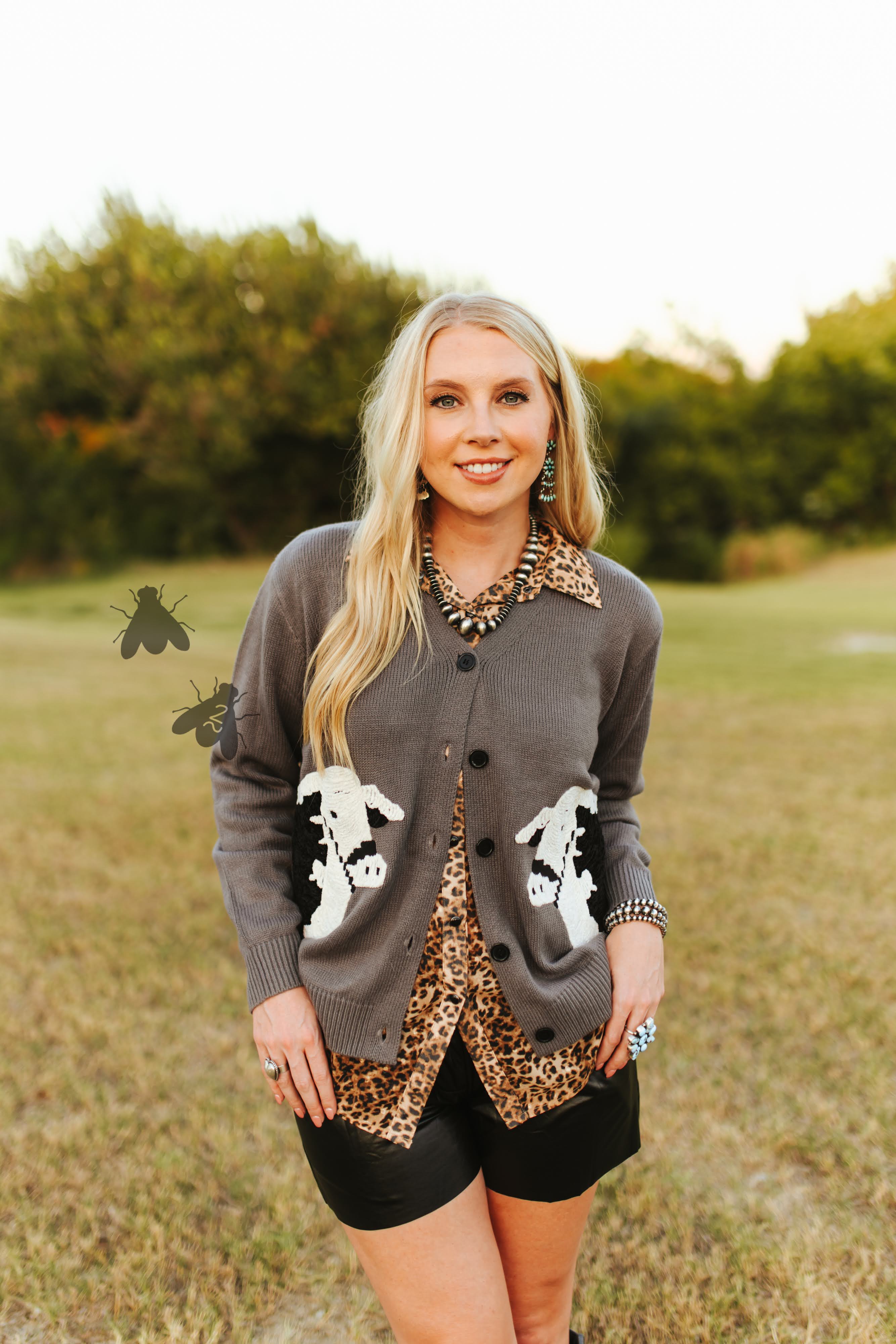CATTLE CARDI *BLK BALDY – 2 Fly Co.