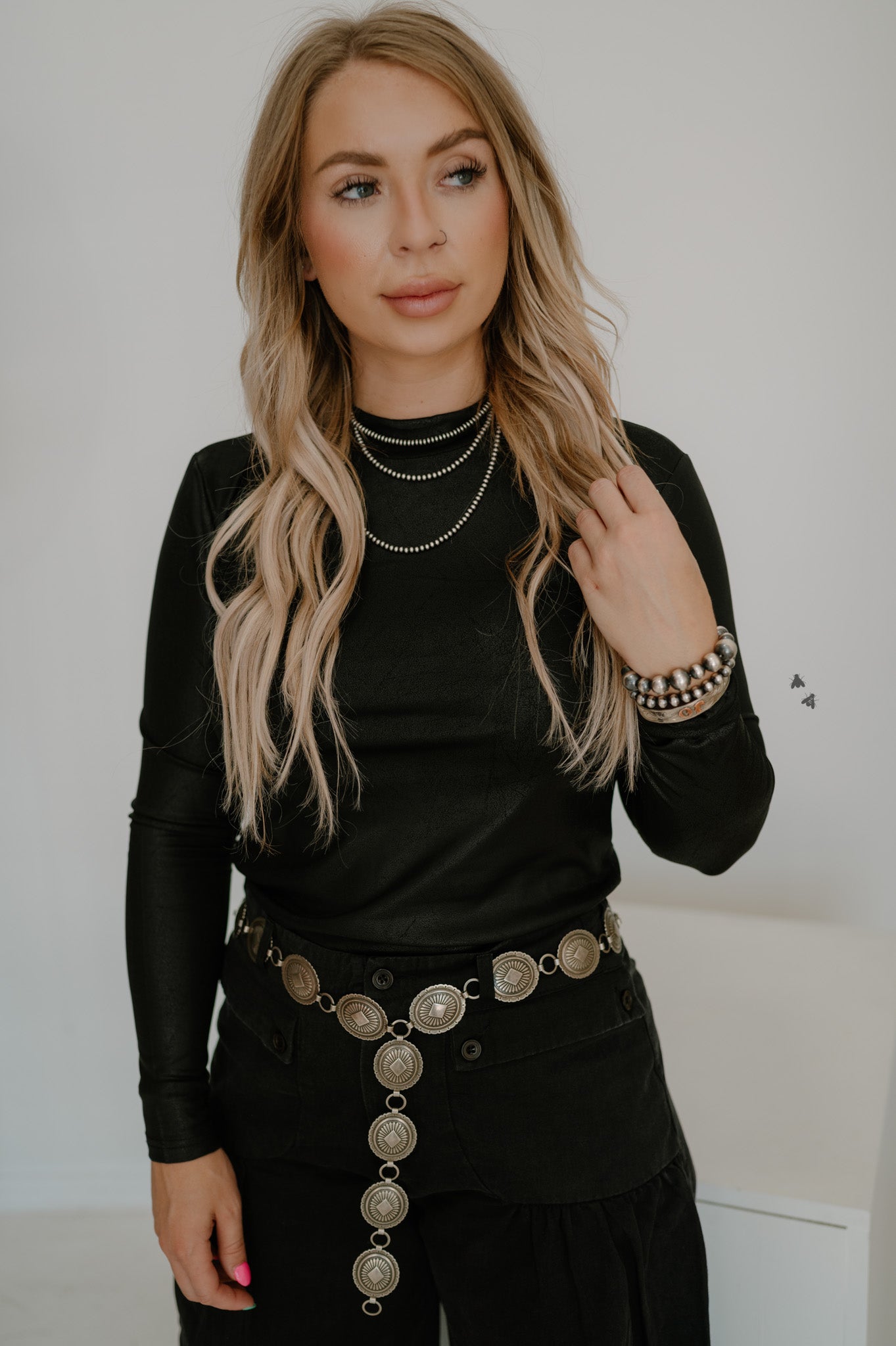 LEDDY LEATHER L/S *MIDNIGHT [XL-3X ONLY] – 2 Fly Co.